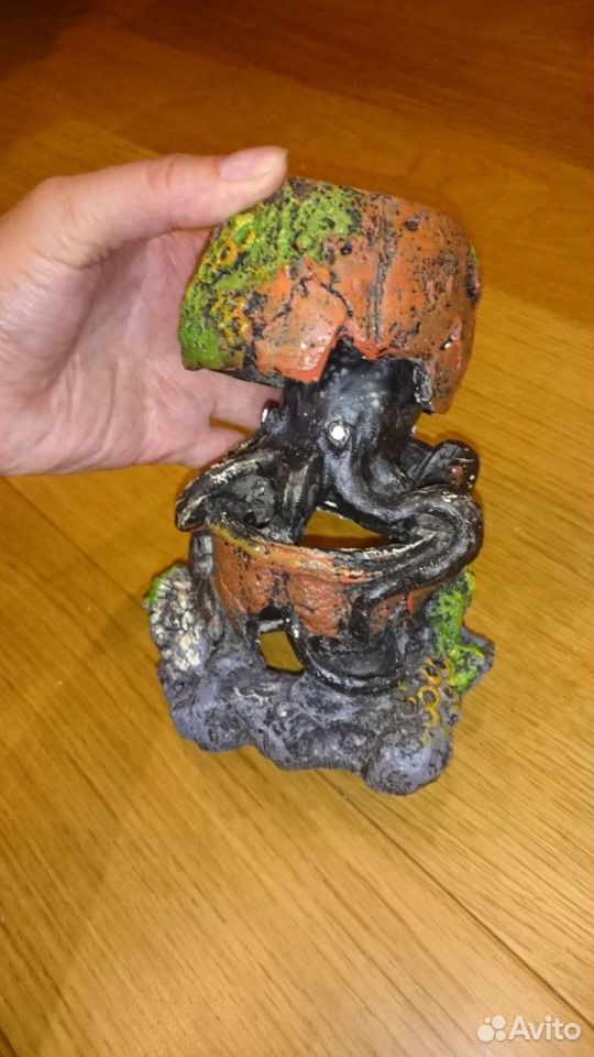 Декоративное украшение для аквариума укрытие рыбам