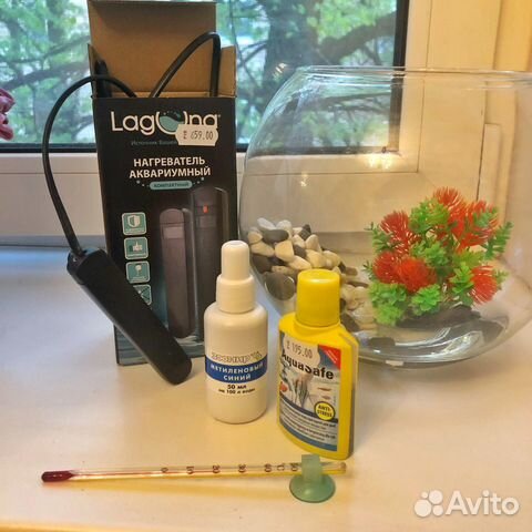 Аквариум для петушка/для рыб/Нагреватель для аквар