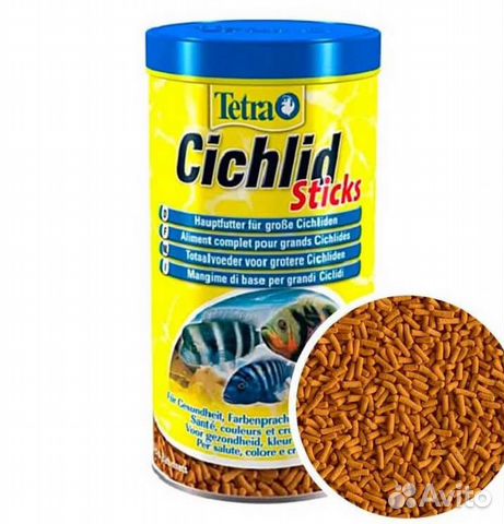 Корм Tetra Cichlid Sticks 1л гранулы для цихлид