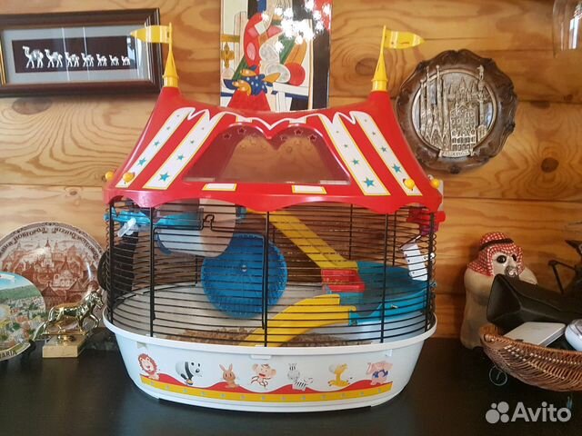 Продам клетку с хомяком