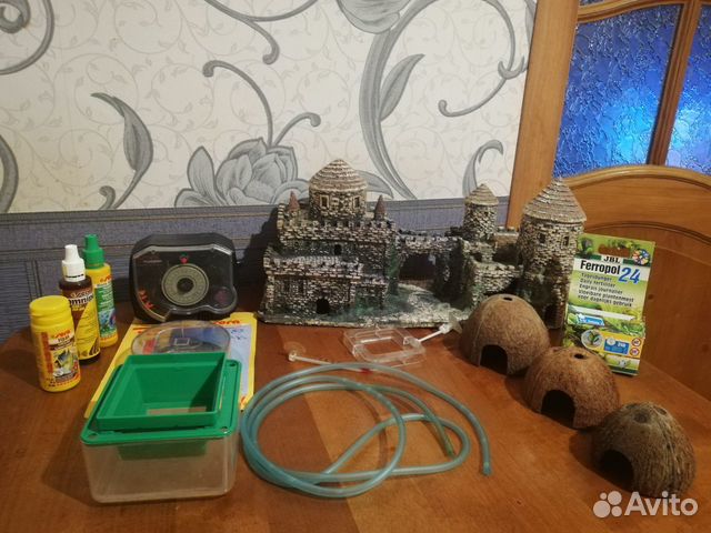 Замок + Авто кормушка Sera набор аквариумиста
